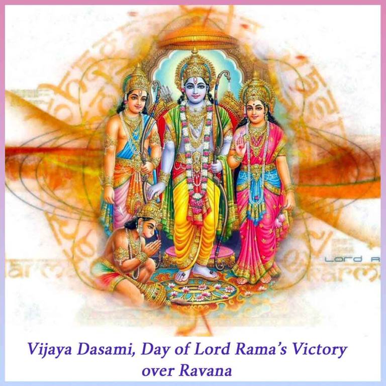 Dasahara, Vijaya Dasami, Day of Lord Rama’s victory over Ravana, Sripad ...